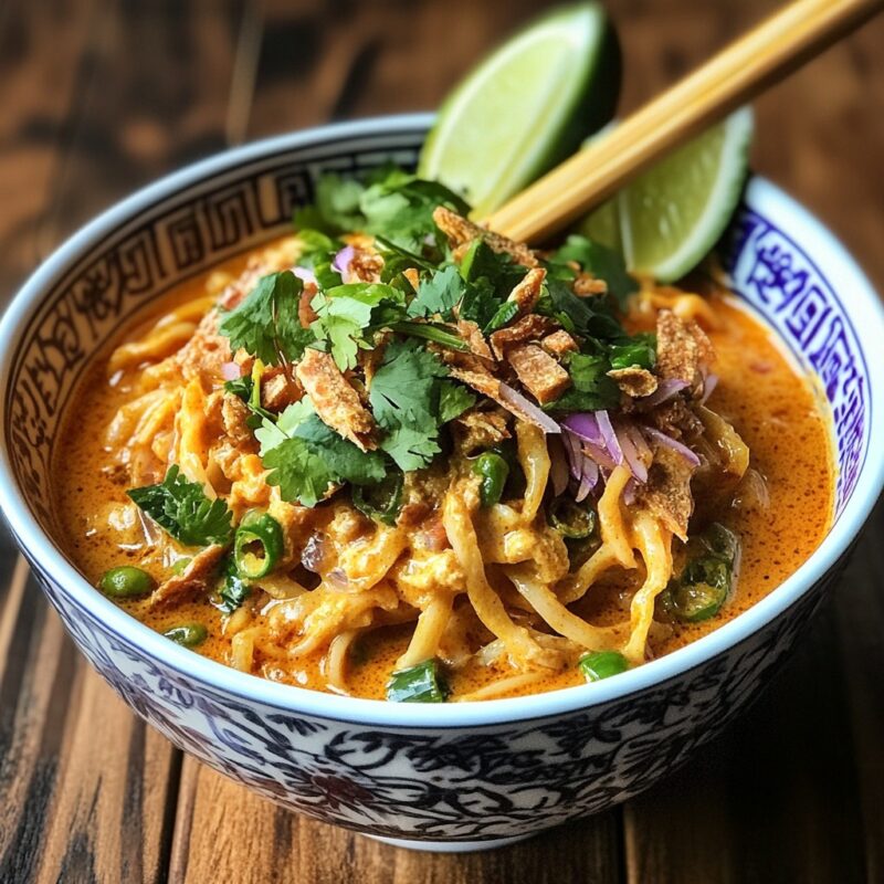 Easy Homemade Khao Soi Recipe - Thai Coconut Curry Noodles - Simply Thai Utah